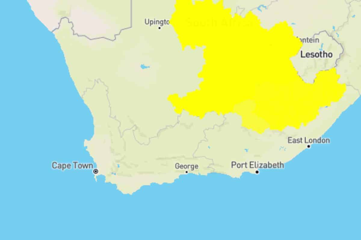 Eastern Cape placed on Yellow Level 1 Thunderstorm warning